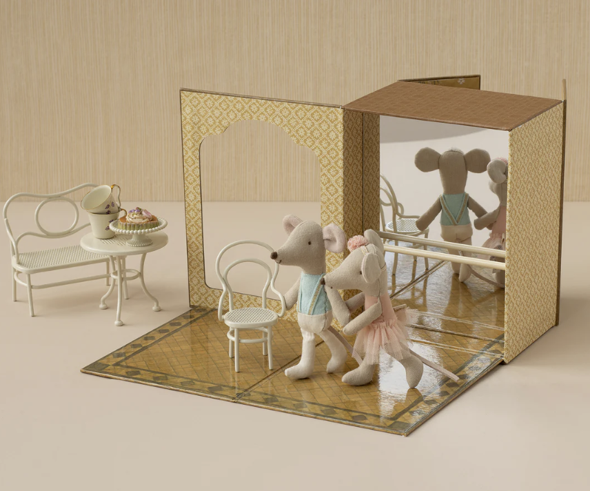 Ballet mice in dance studio, little sister and brother - maileg – Krokoprim